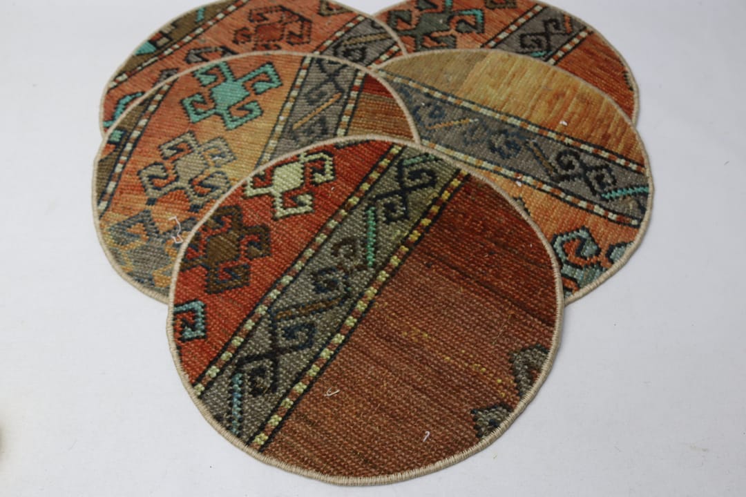 5 Pieces Best Gift Placemat Set, Turkish Rustic Decor Placemat, Kitchen ...
