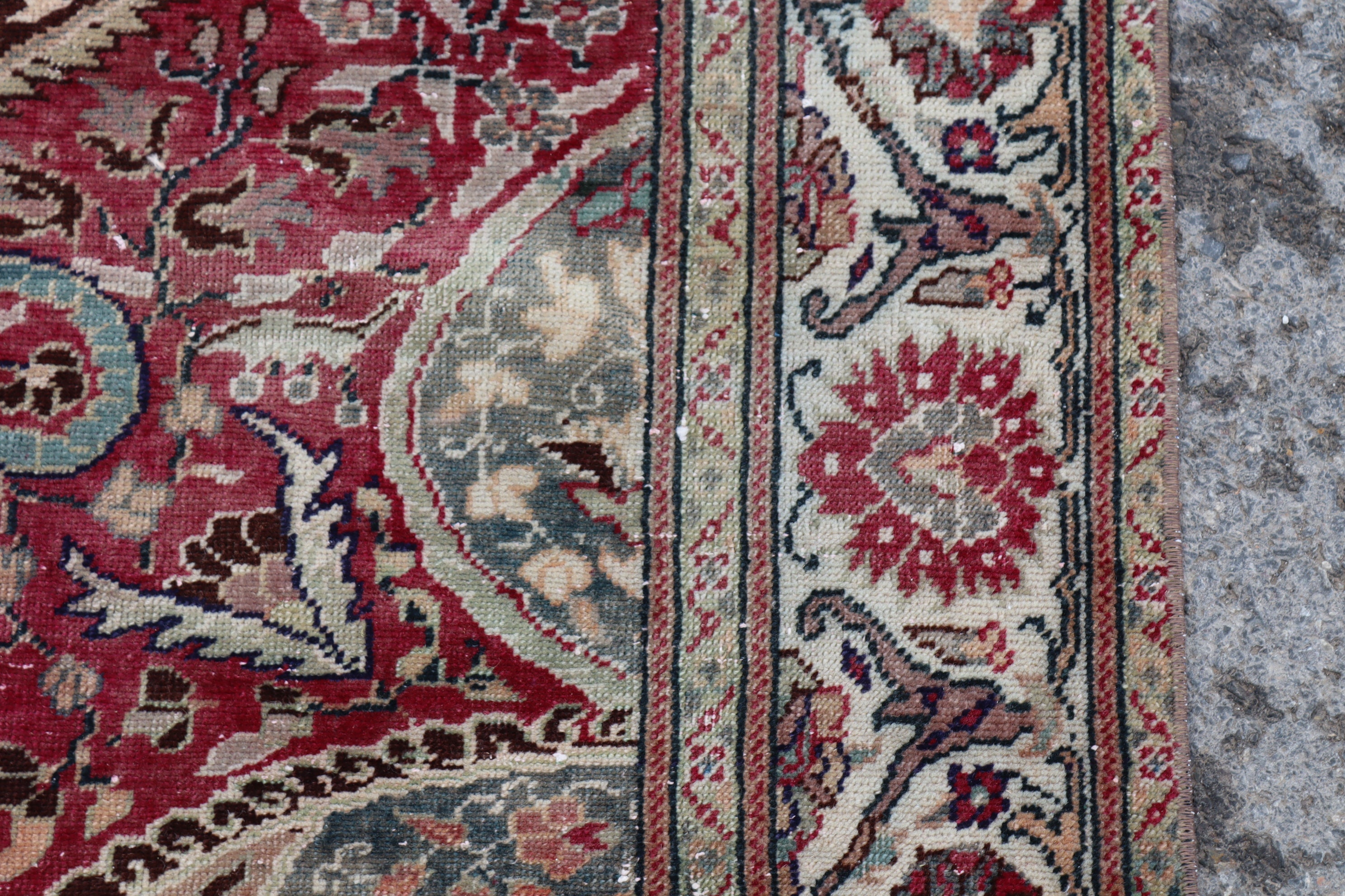 Turkish area rug Vintage red rug Handmade small rug | Etsy