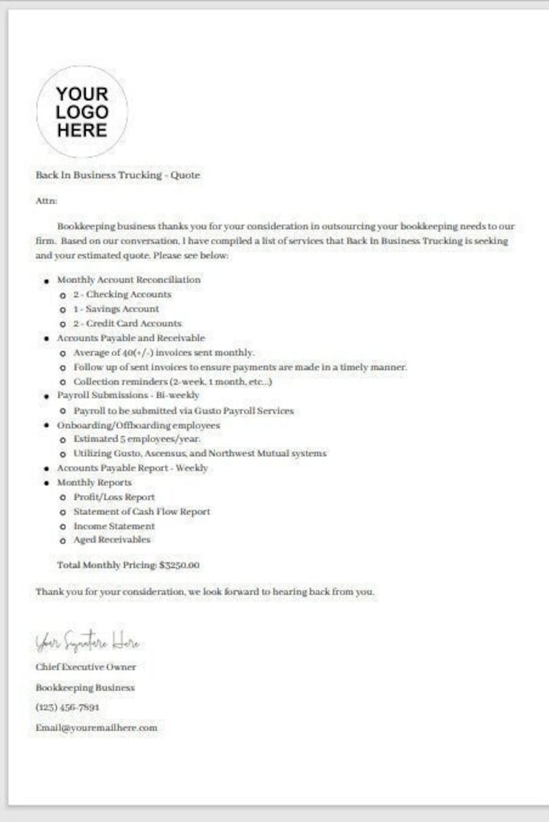 Business Quote - Business Bookkeeping Quote - Business Accounting Quote ...