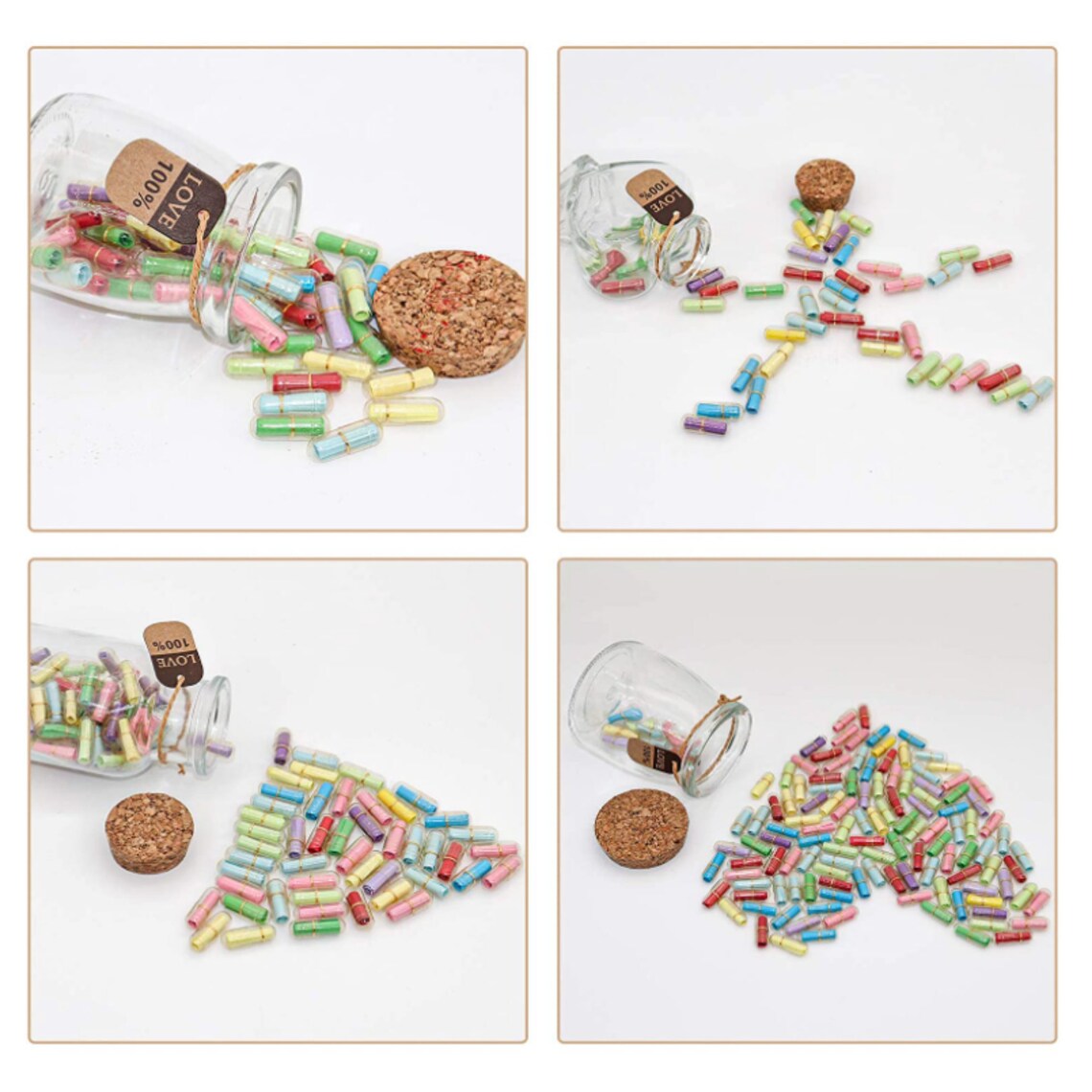 130 Wish Pills Capsule Message in a Bottle Personal Notes - Etsy