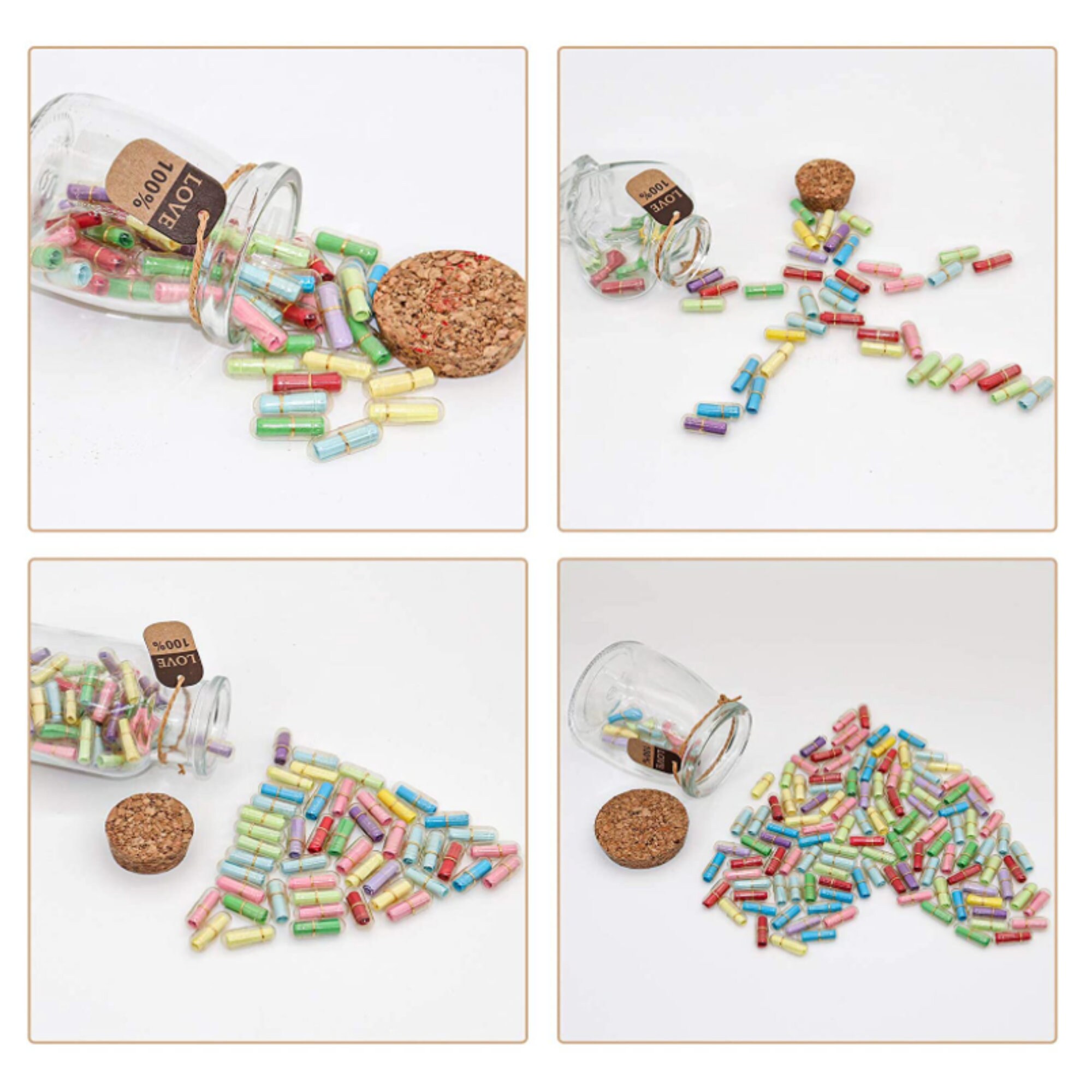 130 Wish Pills Capsule Message in a Bottle Personal Notes - Etsy