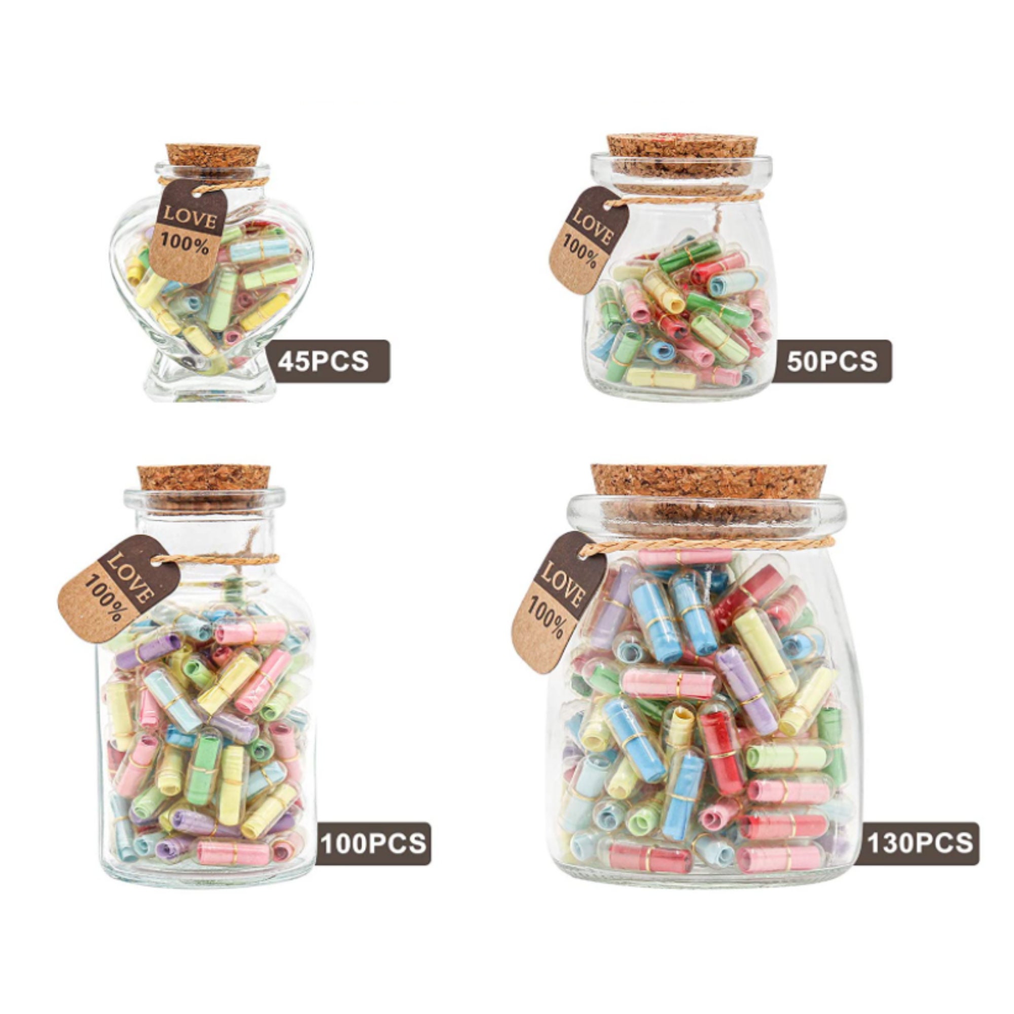 130 Wish Pills Capsule Message in a Bottle Personal Notes - Etsy