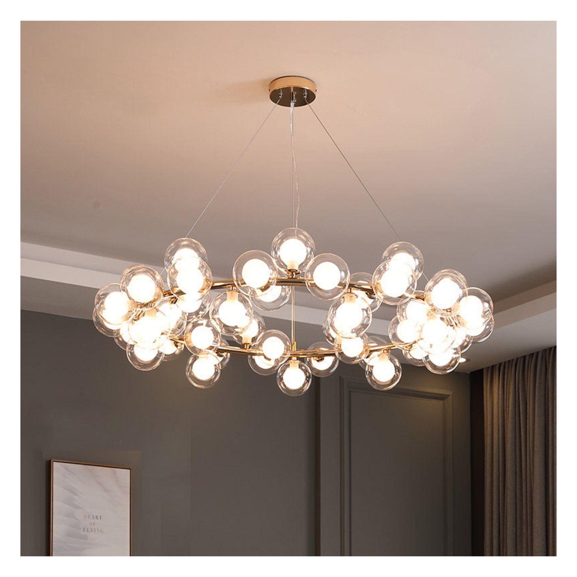 Luxury Bubble Chandelier Lighting Nordic Light Fixtures - Etsy