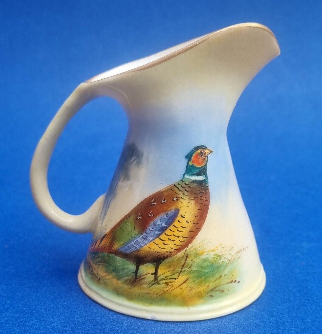 Early 20th Century Locke & Co Worcester Pheasant Porcelain Jug - Etsy