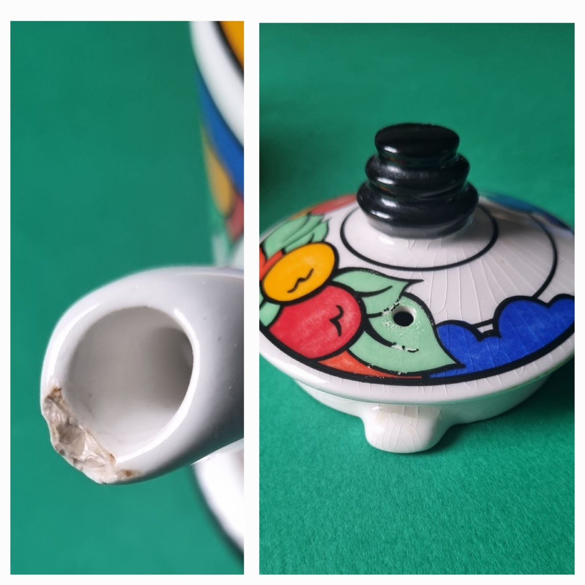 The Farmhouse Vintage Sadler's Art Deco Inspired Trapeze Shape and in ...