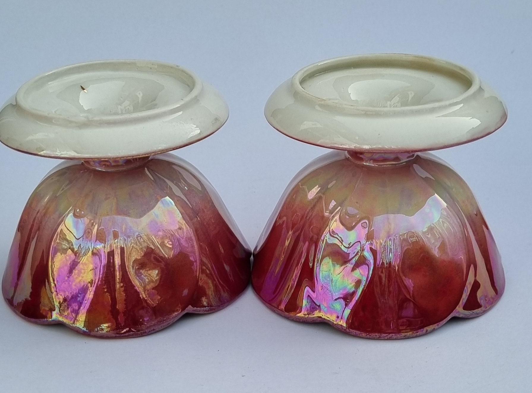 Vintage Beswick Cabbage Leaf Sundae/dessert Lusterware Dishes - Etsy UK