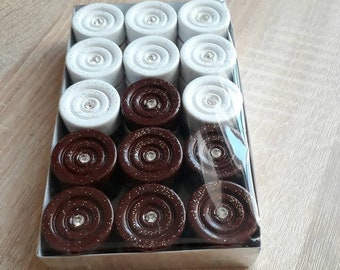 Handmade Luxury MARBLE Backgammon and Checkers Pieces Chips | Etsy