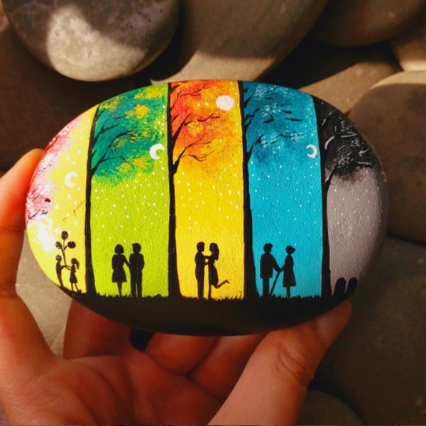 Beach Stone Art - Etsy