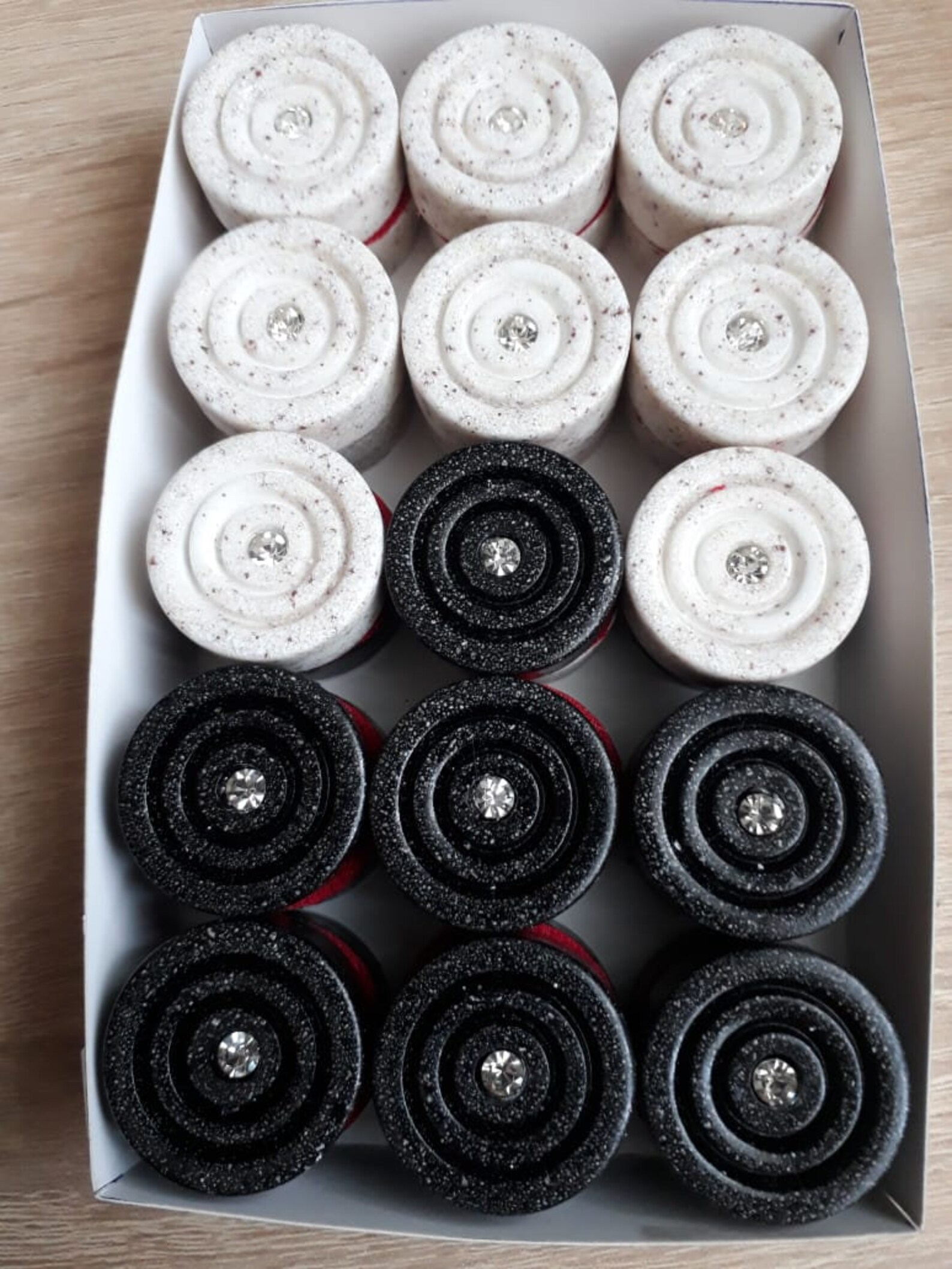 Handmade Luxury MARBLE Backgammon and Checkers Pieces Chips MARBLE ...