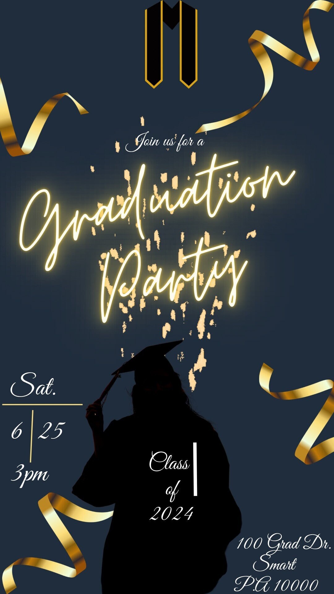 Canva Template| Video Invitation Template |animated Graduation Invite ...