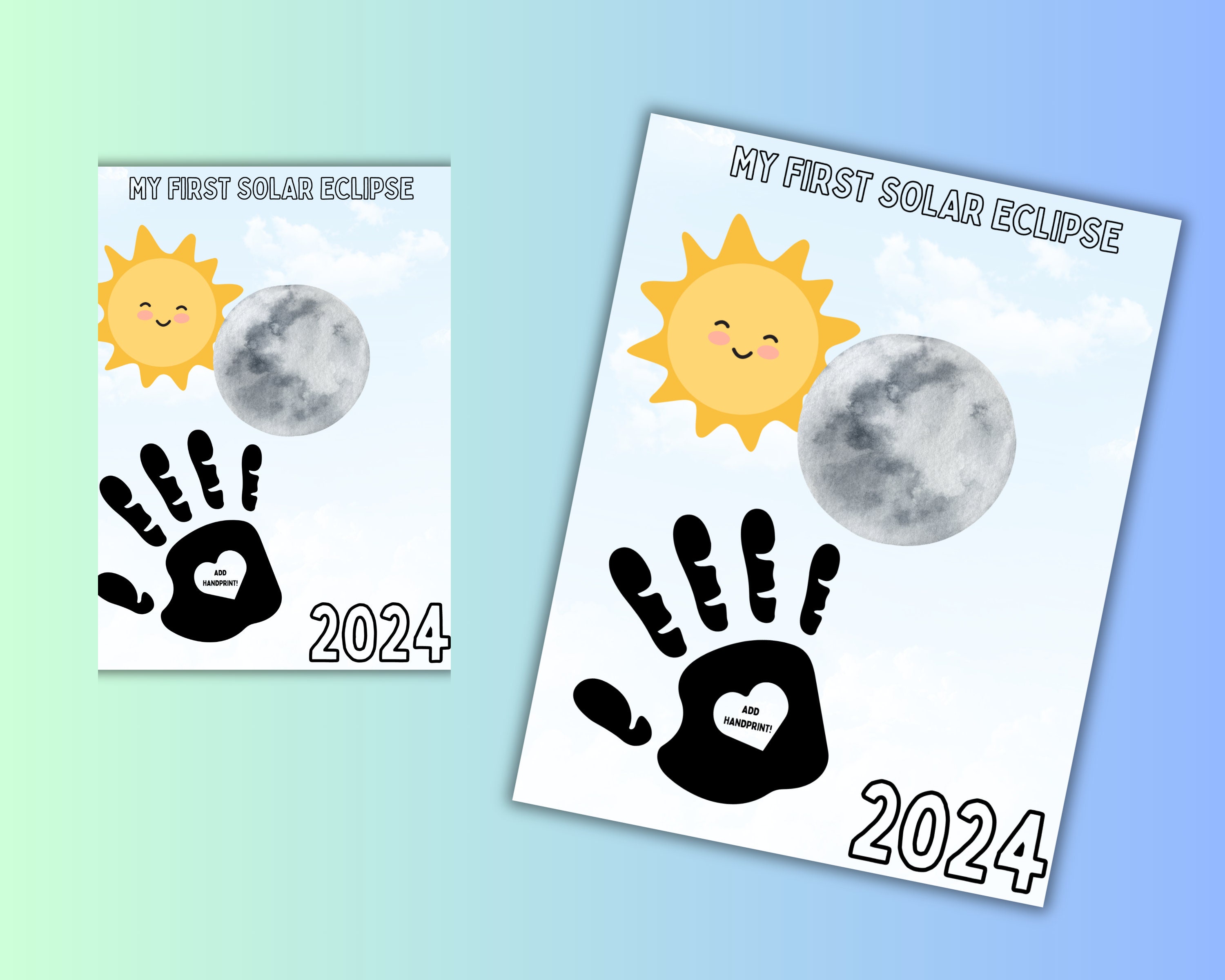 Canva Template|my First Solar Eclipse| Printable |arts| Arts & Craft ...