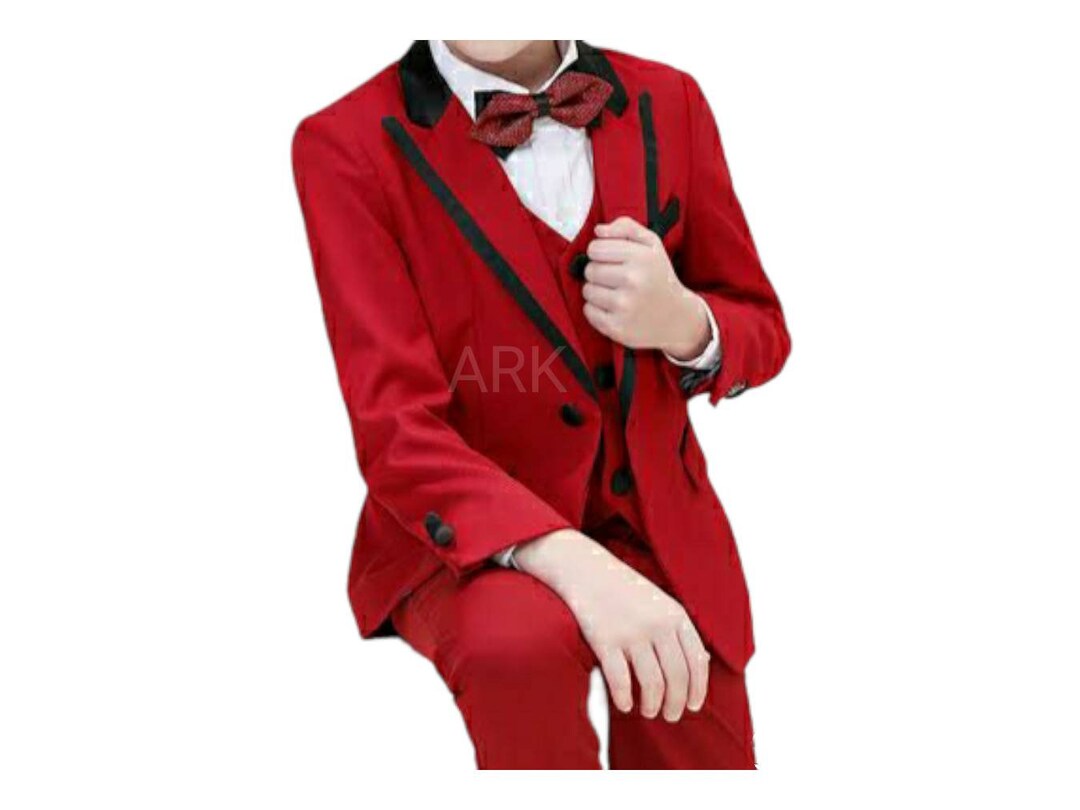 Kid's Boy's Stylish Red Wedding Suit Boy's Suit - Etsy