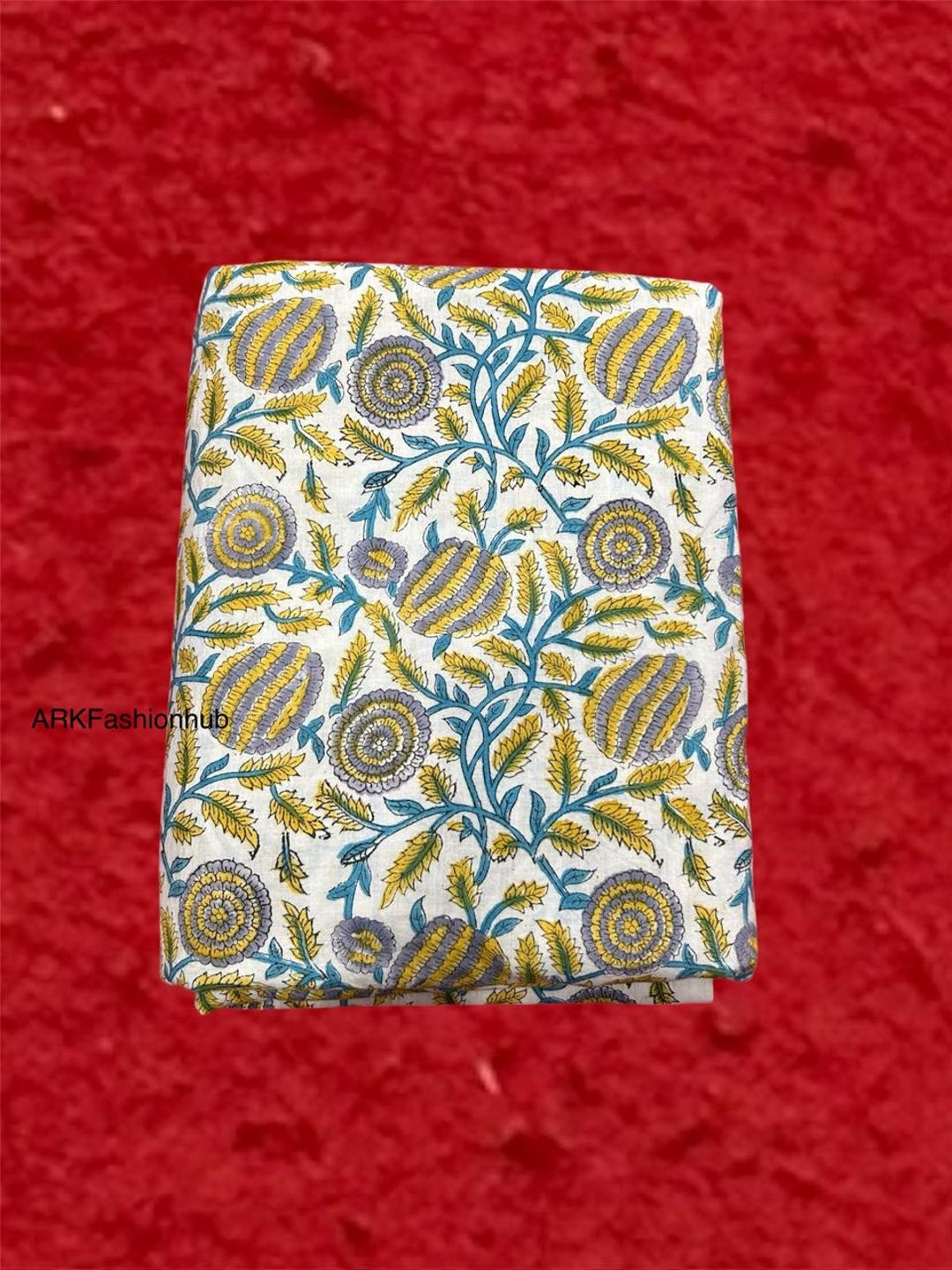 Soft Comfortable Hand Block Print Fabric, Cotton Voile Fabric, Indian ...