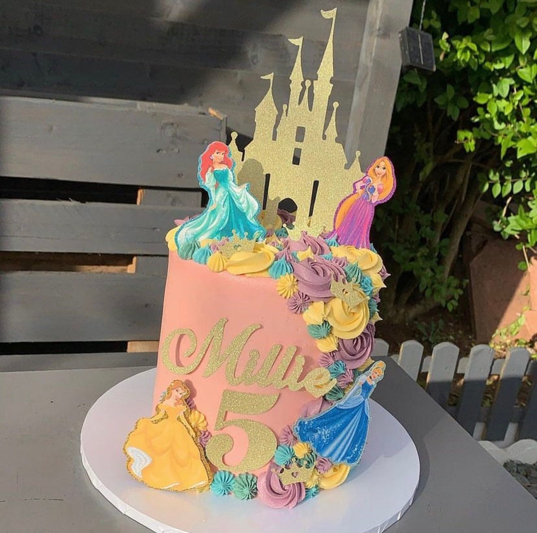 Personalised Princess Cake Decorating Set - Etsy UK