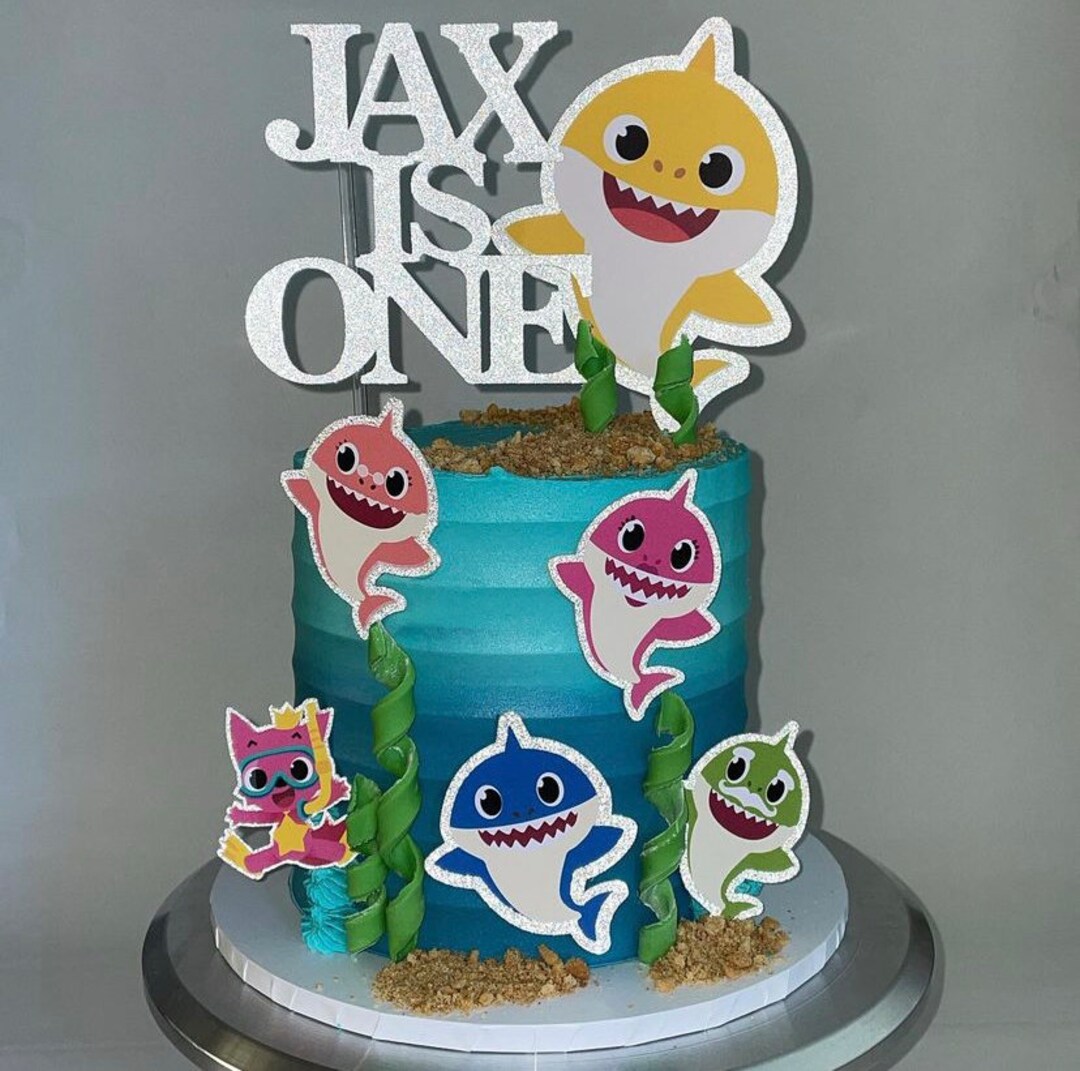 Baby Shark Cake Decorating Set - Etsy