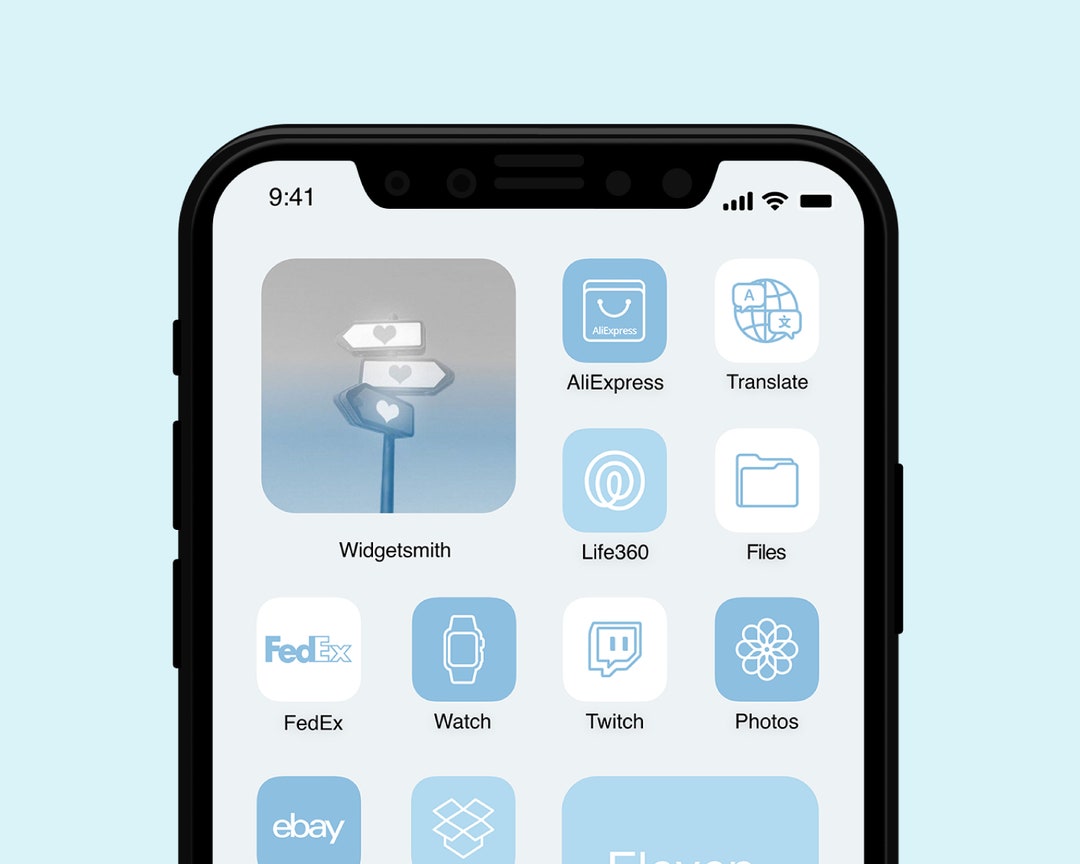 IPhone Icon Pack, Vintage Blue, Light Blue, Sky Blue, Pastel Blue ...