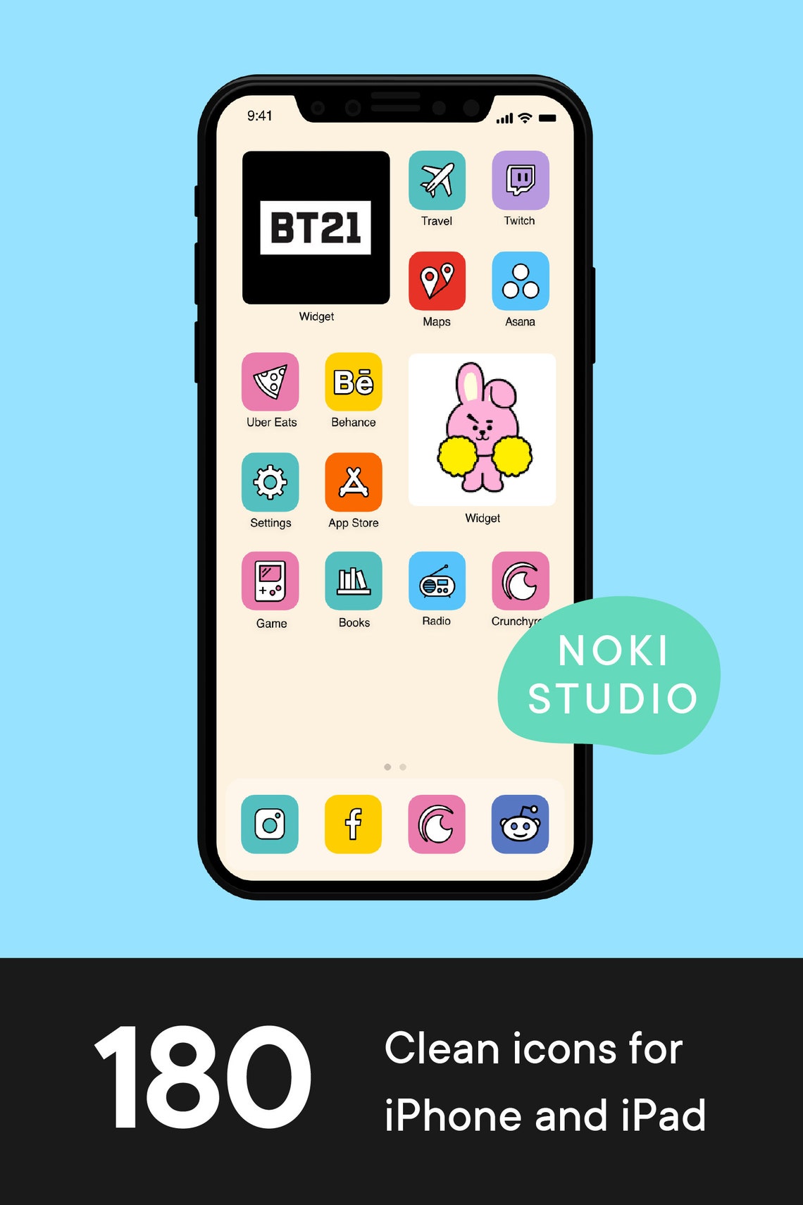 BTS iPhone Aesthetic BT21 iPhone App Icon BT21 Line Friends | Etsy