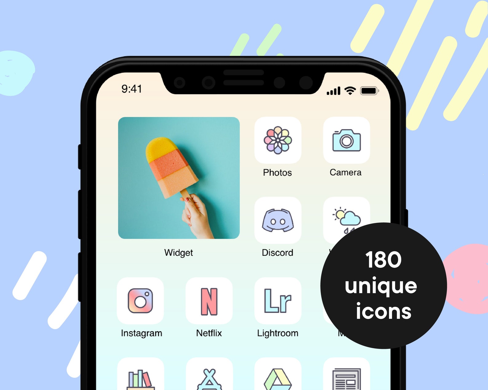 Pastel App Icons Kawaii Pastel App Icons Rainbow Pastel | Etsy