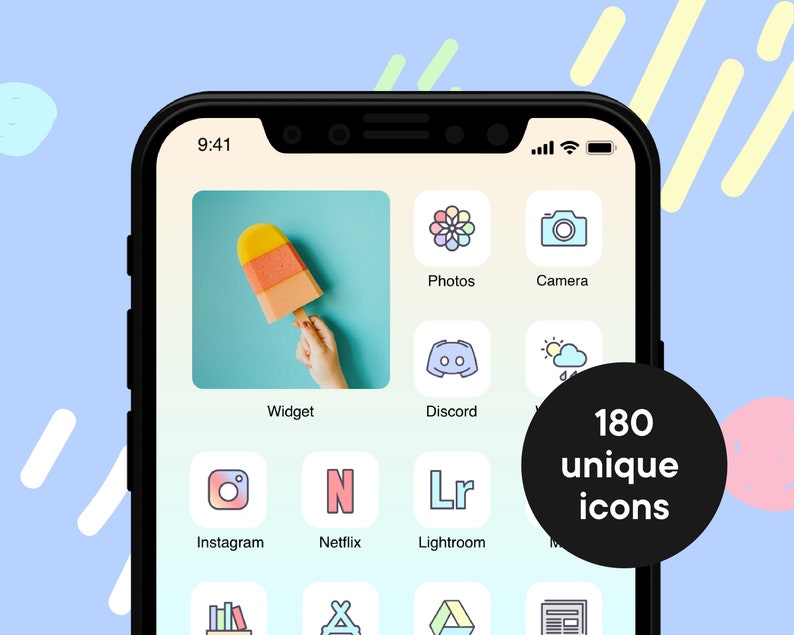 Pastel App Icons Kawaii Pastel App Icons Rainbow Pastel | Etsy