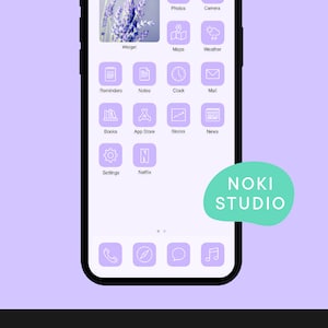 Lavender App Icons, Purple App Icons, Aesthetic Purple iPhone App Icons ...