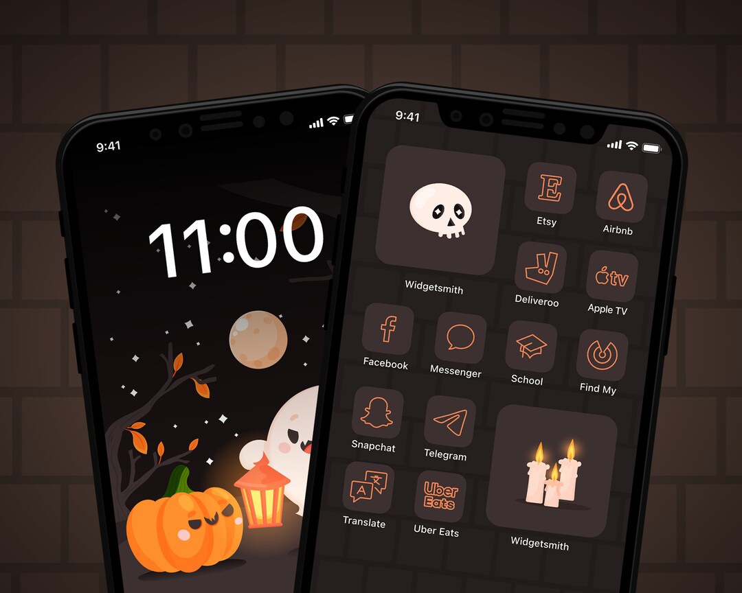 Spooky Fall Aesthetic Icons Bundle for Ios 18, Ios 17 and Ios 16 ...