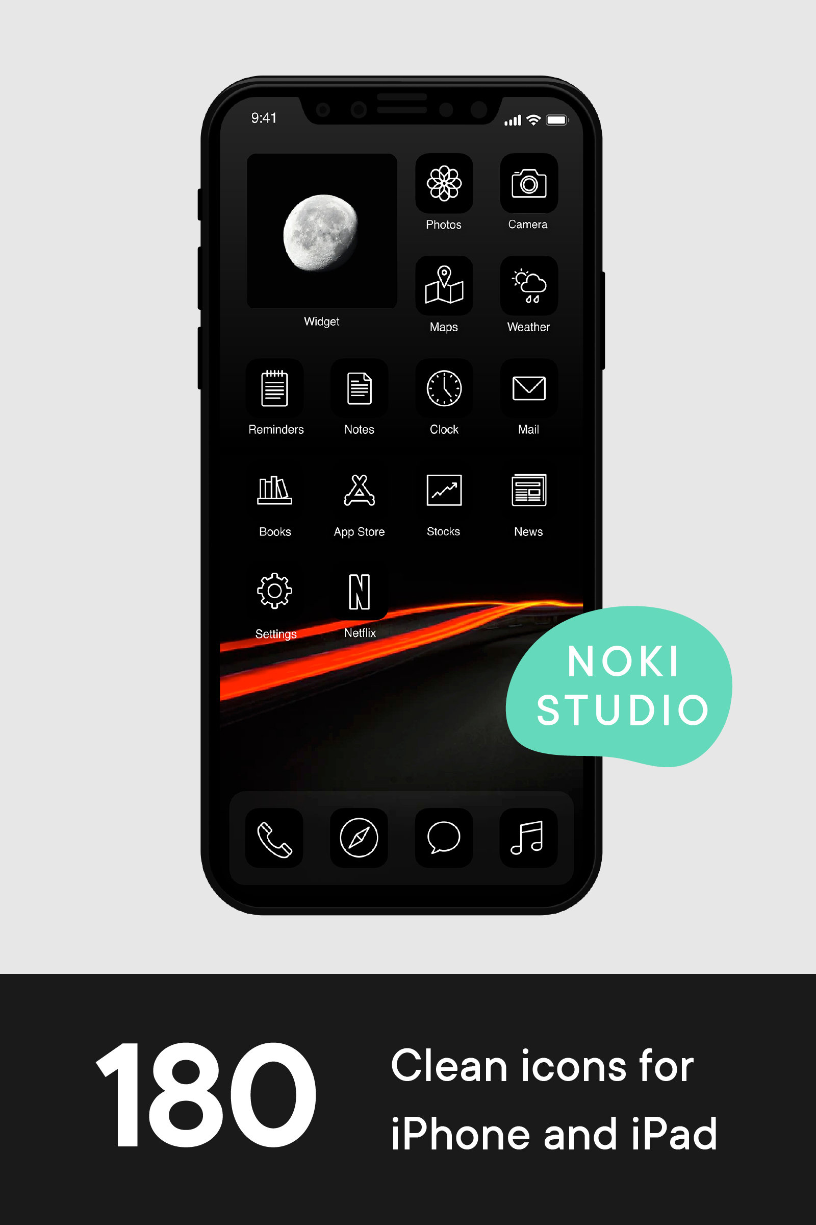 Black Ios 14 Icons Midnight Black Iphone and Ipad App Icon | Etsy