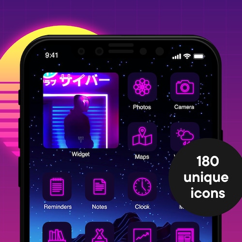 Cyberpunk 2077 Theme Ios 14 Icons Iphone and Ipad Ios Icon - Etsy