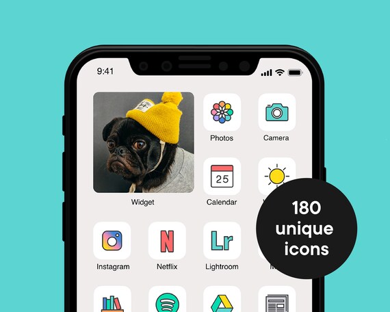 Pop Color Icon Pack Ios 16 Ios 15 and Ios 16 Colorful - Etsy