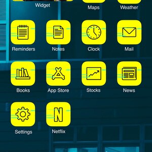 Cyberpunk 2077 Theme Ios 14 Icons Iphone and Ipad Ios Icon | Etsy