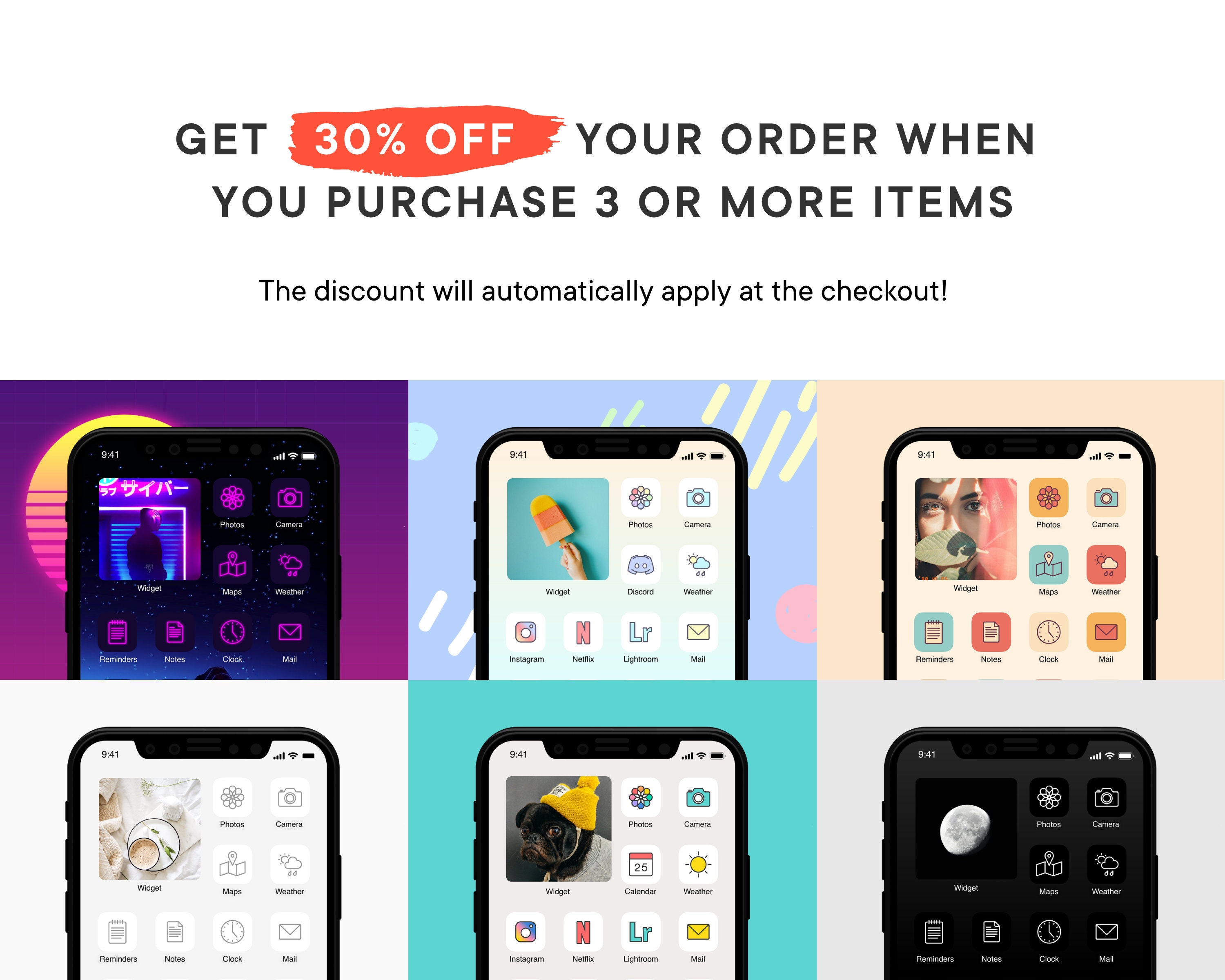 Cute Aesthetic Theme Ios 14 Icons Adorable App Covers - Etsy