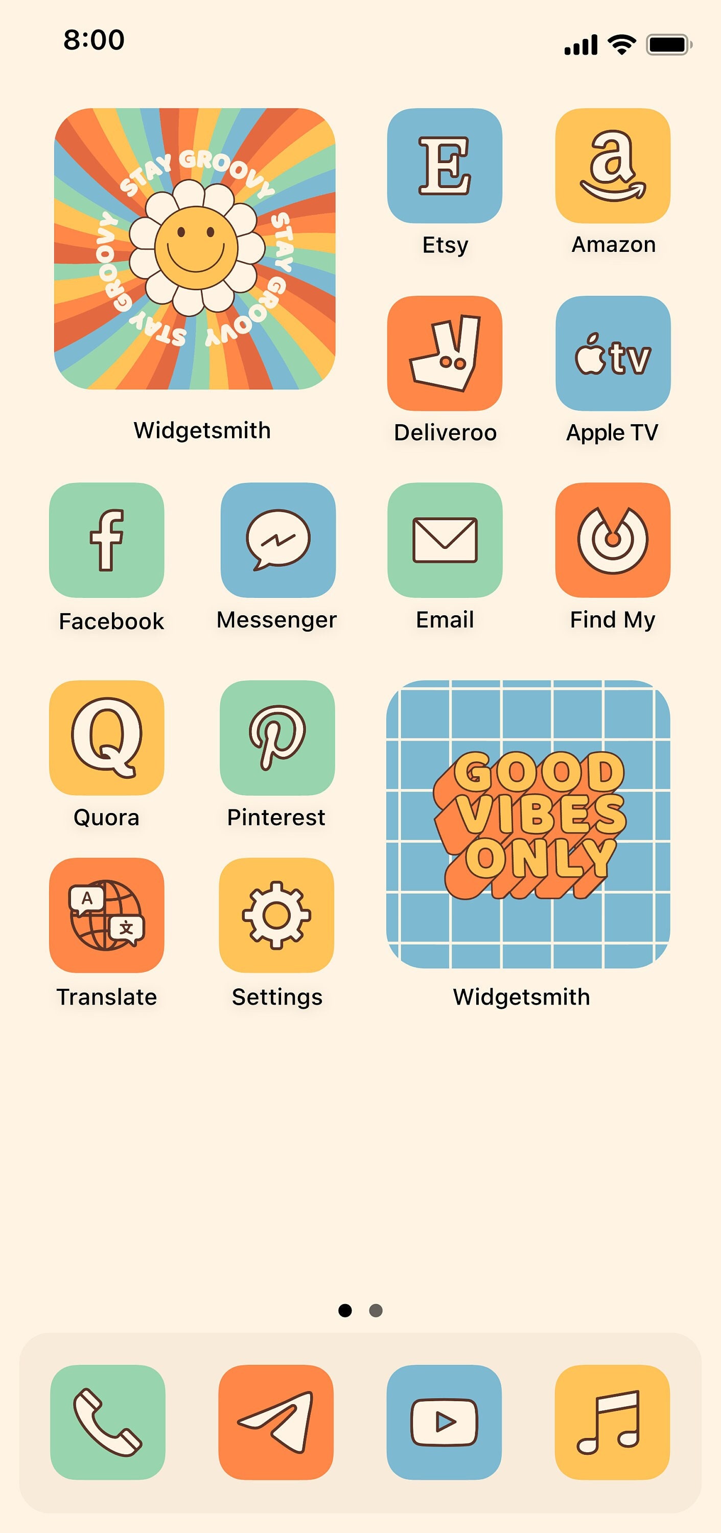 Cute Retro Icons for Ios 16 Vintage Aesthetic Vintage Vibe - Etsy