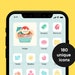 Cute Aesthetic Theme, Ios 14 Icons, Adorable App Covers, iPhone and ...