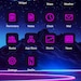 Vaporwave Icons, Synthwave iPhone and iPad App Icon, Retrowave Theme ...