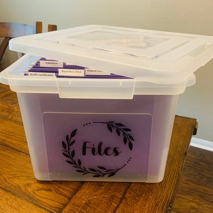 Household Filing Box DIY Kit, Family Home Organizer File Box DIY Kit ...