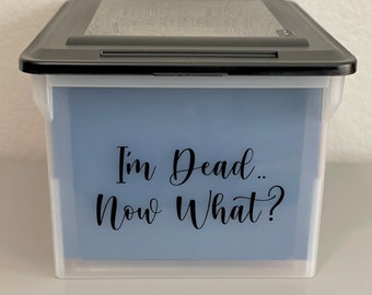 End of Life Organizer Box - Etsy