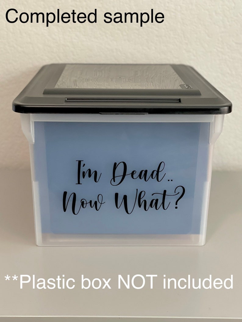 End of Life DIY File Kit Emergency File Kit Caretaker File - Etsy