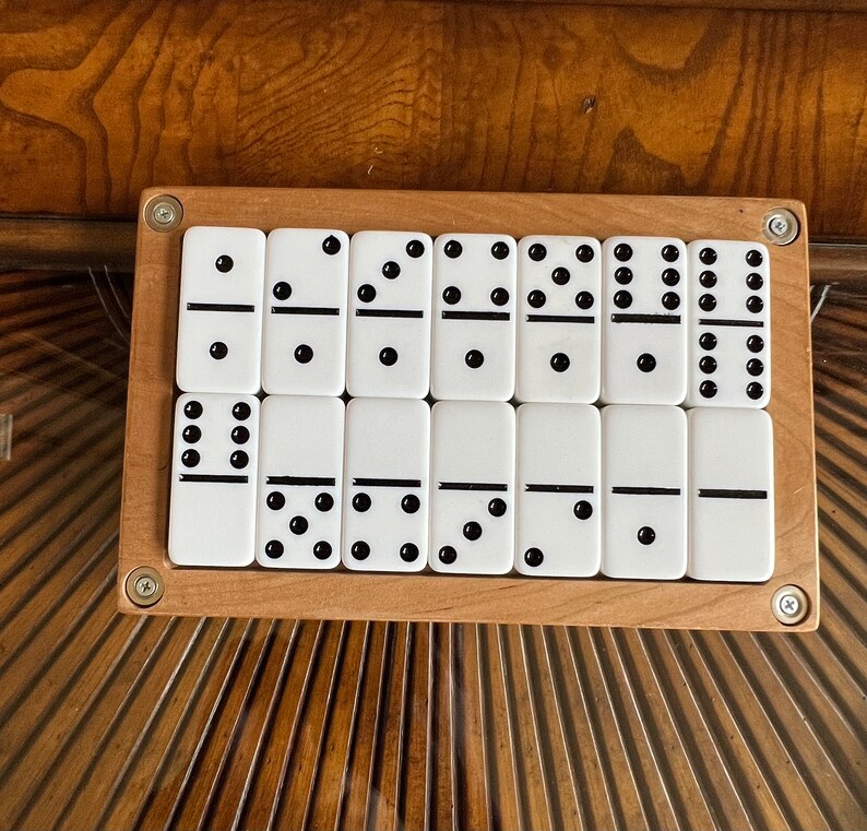 Magnetic Double-six Dominos Box black/silver/gold/red - Etsy