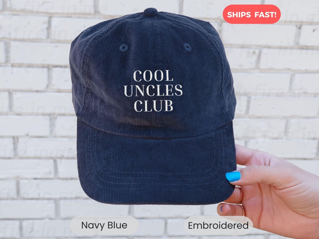 Cool Uncles Club Custom Corduroy Hat Embroidered New Uncle Personalized ...