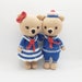 Amigurumi Crochet Pattern for Two Sailors Teddy Bears - Etsy