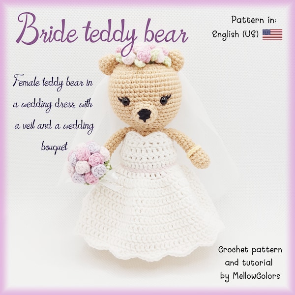 Wedding Dress Bear Sewing Pattern - Etsy