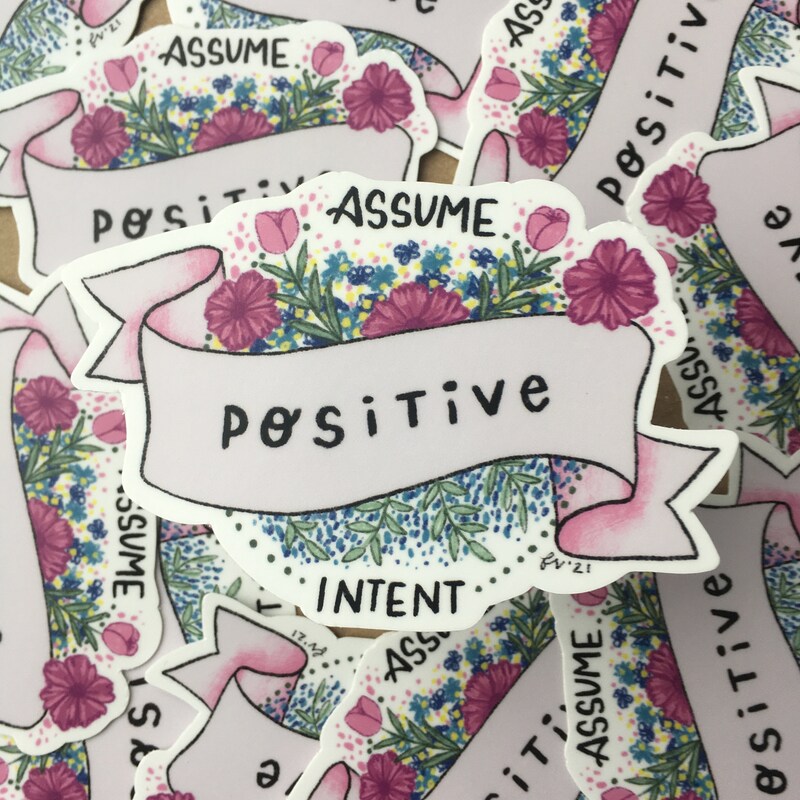 Positive Stickers - Etsy