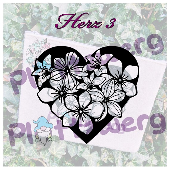 Plott File Heart No.3 SVG DXF PNG - Etsy