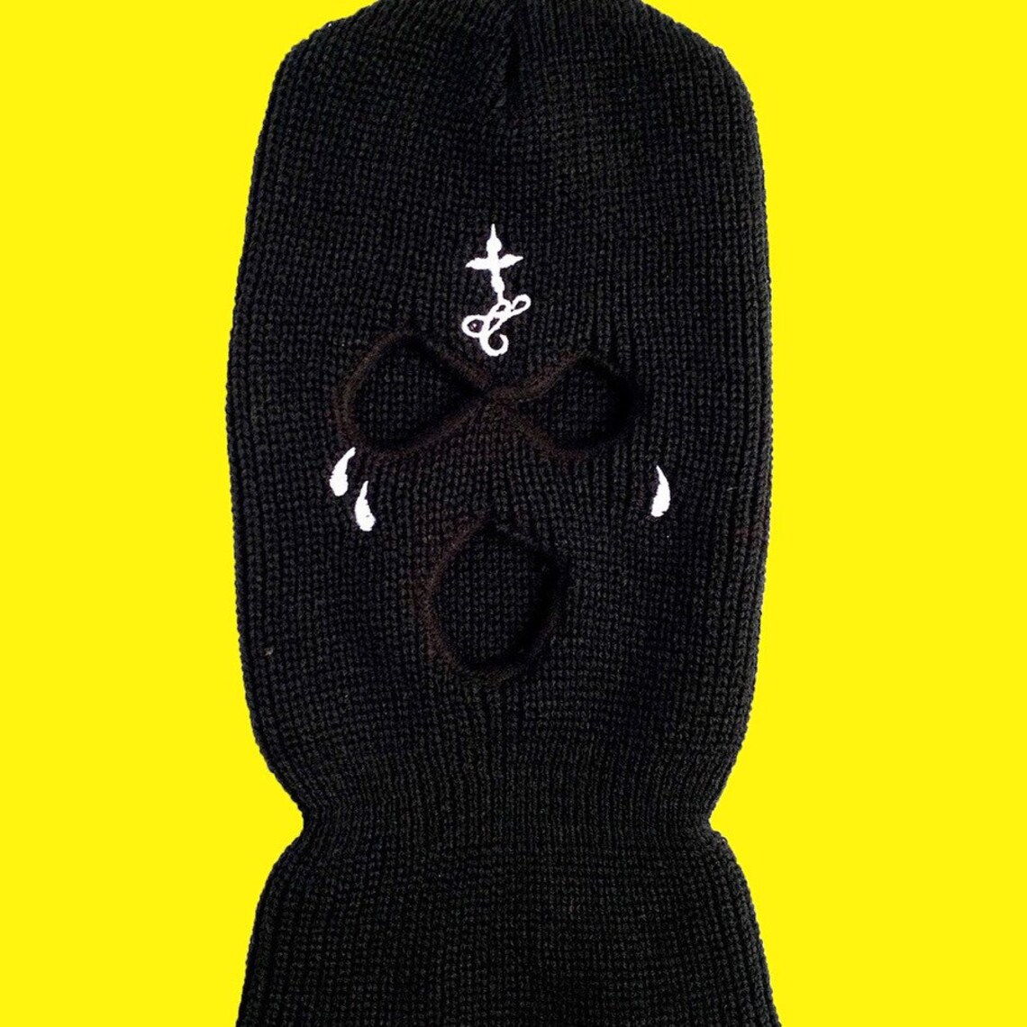 Black Ski Mask Tattoo Face Mask Cool Ski Mask Embroidered Balaclava Bad ...