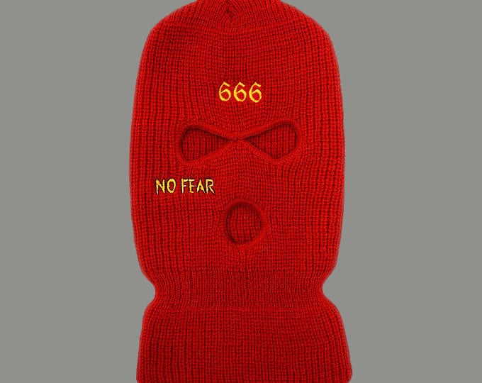 Ski Mask Pink UZI Pistol Broken Heart Embroidered Pink - Cool Skimask ...