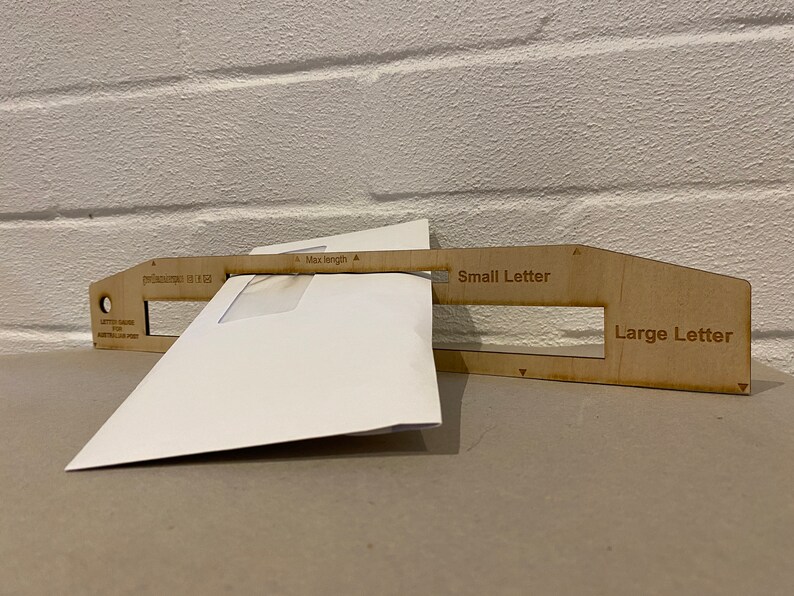 Australian Post Letter Gauge SVG AI File for Laser - Etsy