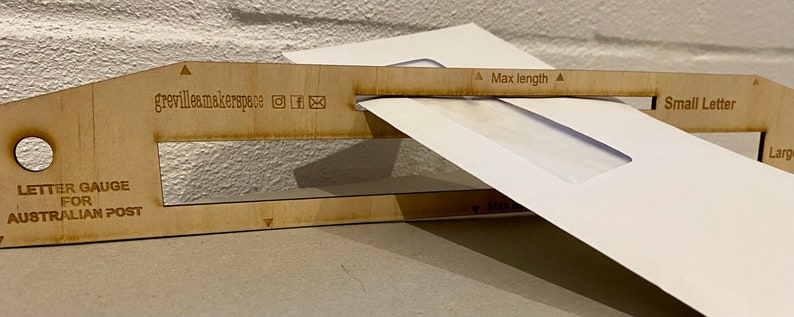 Australian Post Letter Gauge SVG AI File for Laser - Etsy