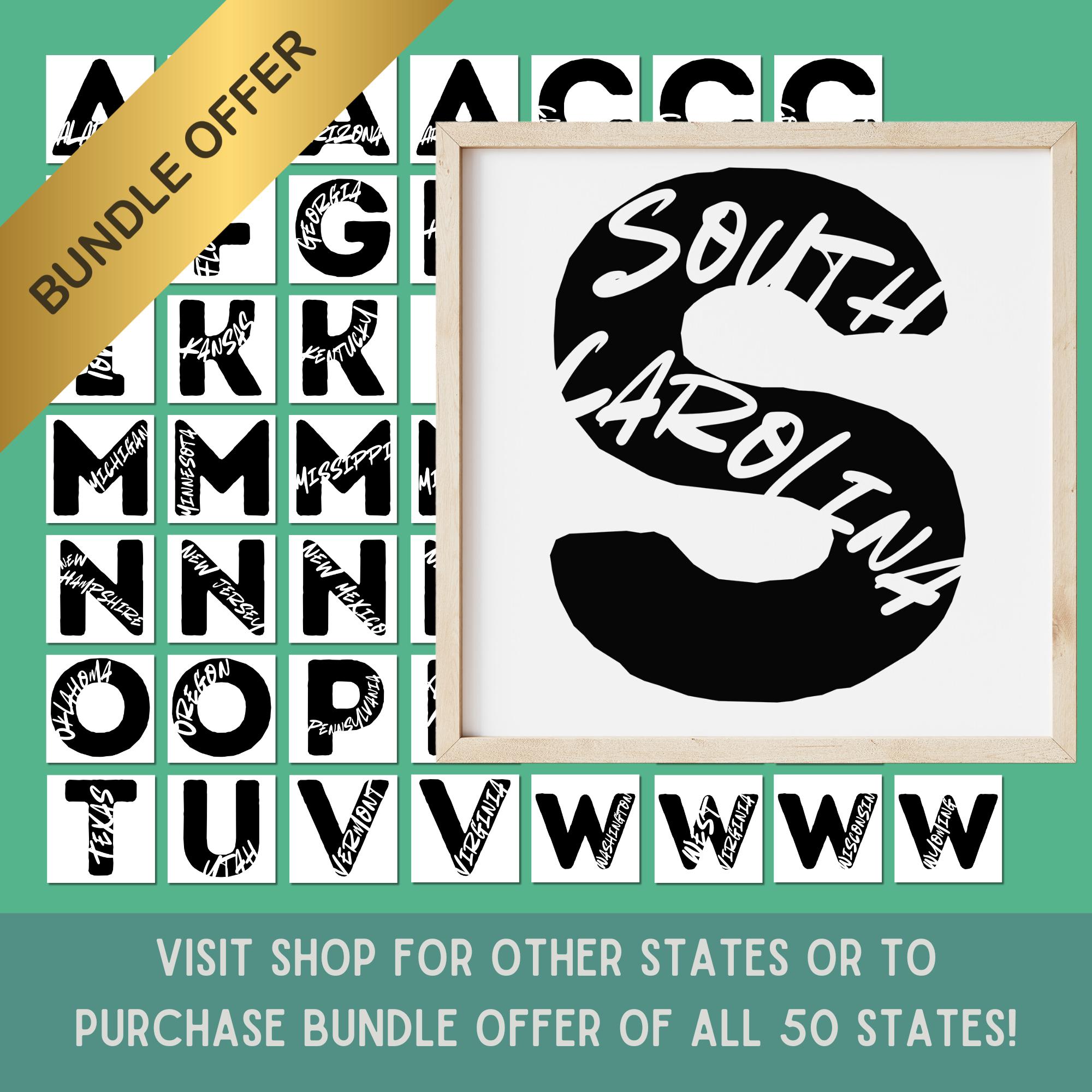 Florida Wall Art | Printable Florida Letter Print | Digital Download ...