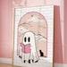 Reading Ghost Halloween Printable Wall Art | Pinkoween Print for Fall ...