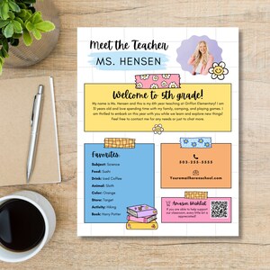 Meet the Teacher Template for Back to School Newsletter Template for ...