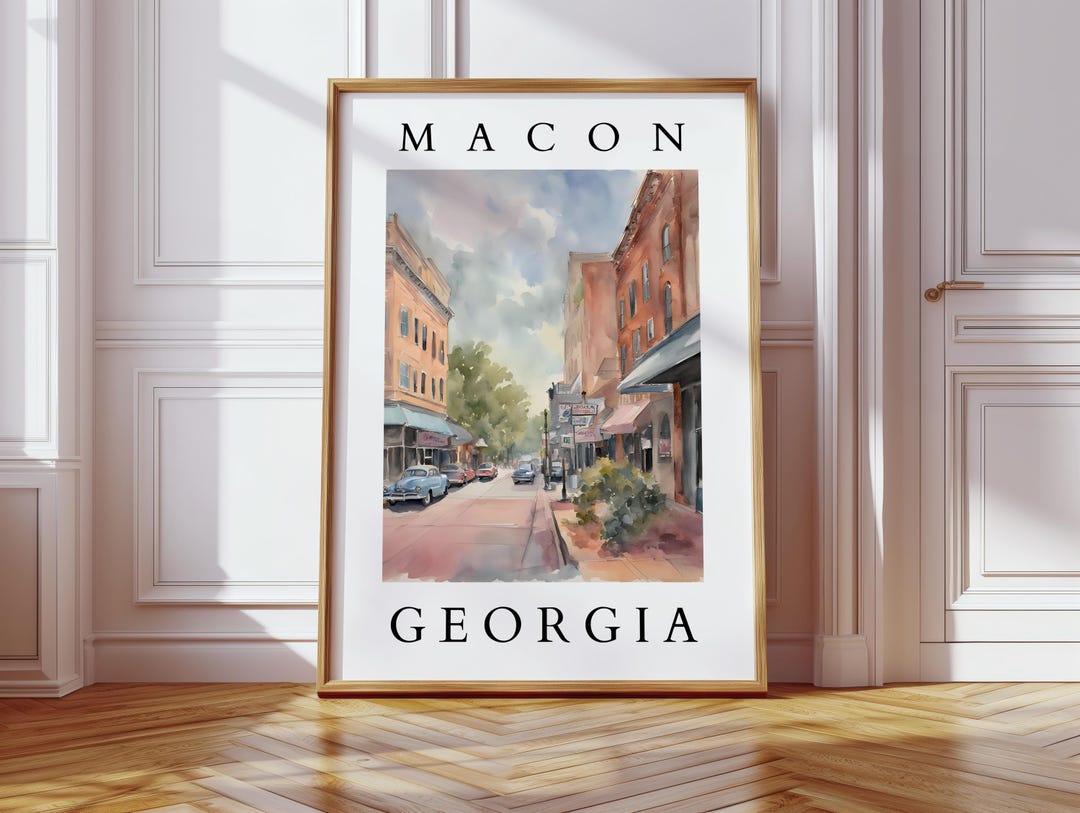 Macon Georgia Watercolor Printable | Historic Street Art | Southern ...